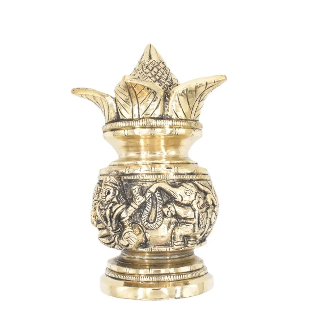 Ashtalakshmi-mangal Kalash Con Panca Pata,Kalasham Nariyal,Estilo Con ...