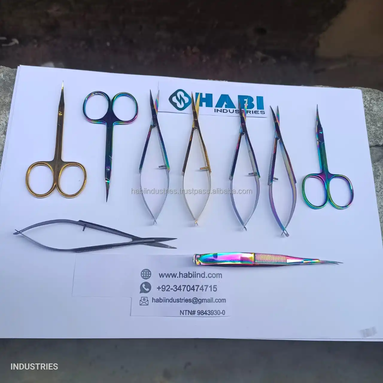 Black Color Coated Cuticle Spring Manufacturers Spring Micro Scissor ...