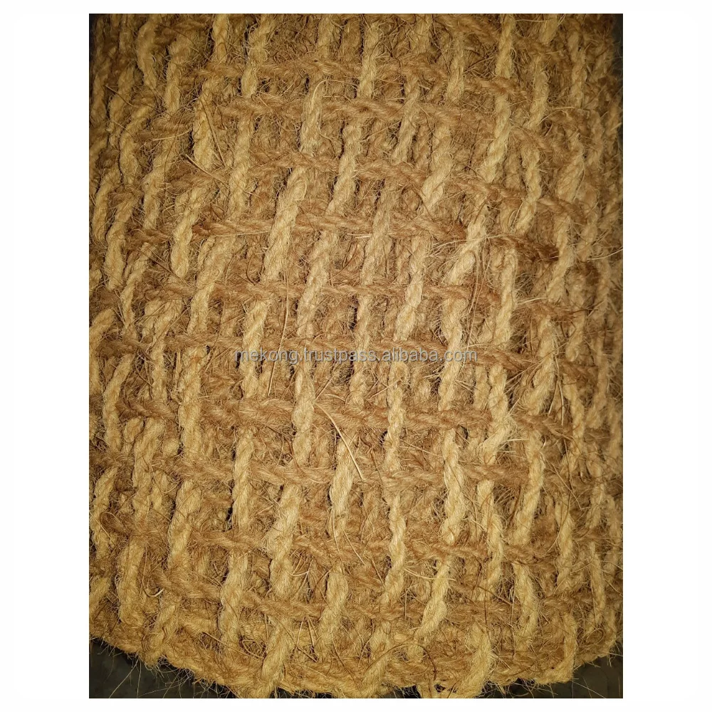 100% Natural Fibres Erosion Control Handmade Woven Cross Weave ...