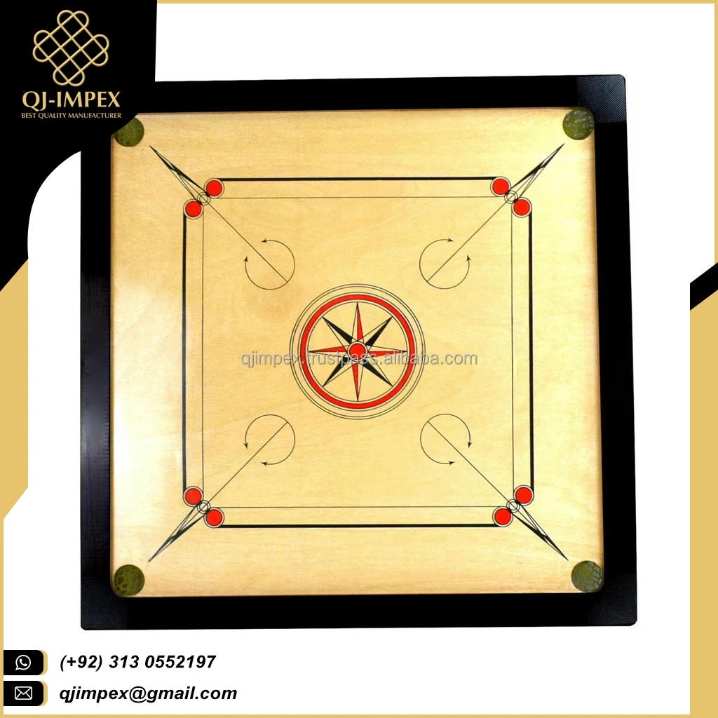 High Quality Indoor Wooden Carrom Table Board Game Extra Large 37X37 ...