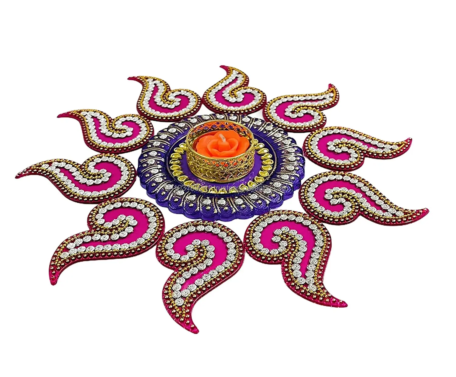 11 Inches Reusable Acrylic Rangoli For Weddings Diwali Housewarming ...