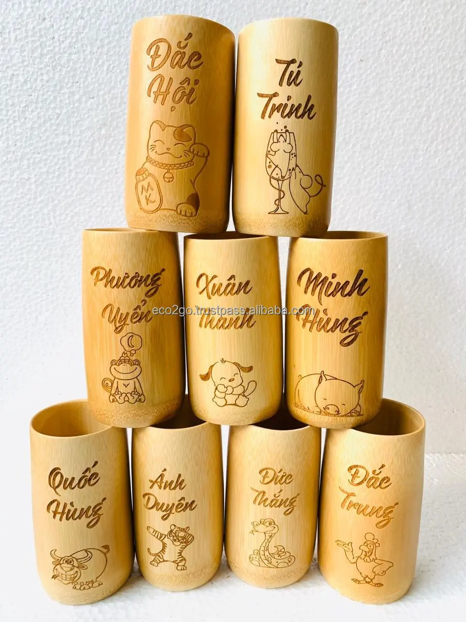 Eco-friendly Bamboo Cups from Vietnam - Perfect for Tea