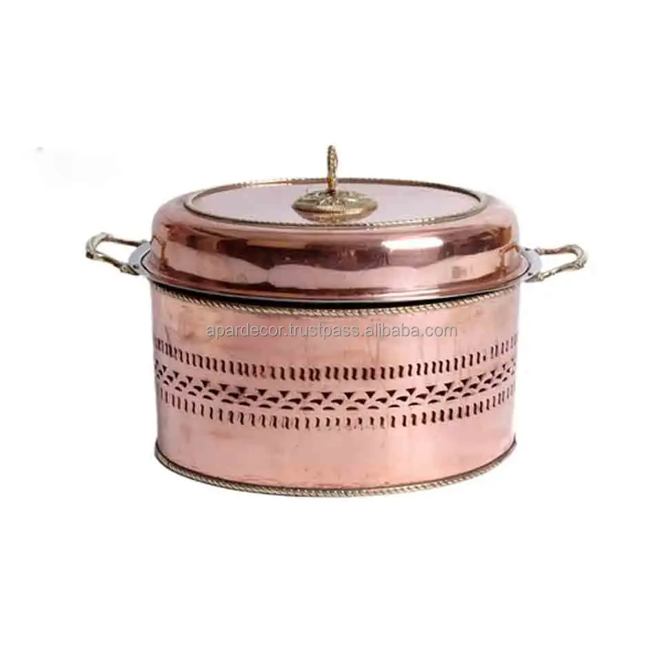 Restaurant Supplier Stainless Steel Dome Hammered Gold Chaffing Dish ...