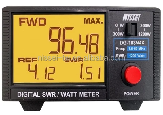 Nissei Digital Swr Meter Dg-103max 1.6-60 Mhz 1200w Amateur Radio - Buy ...