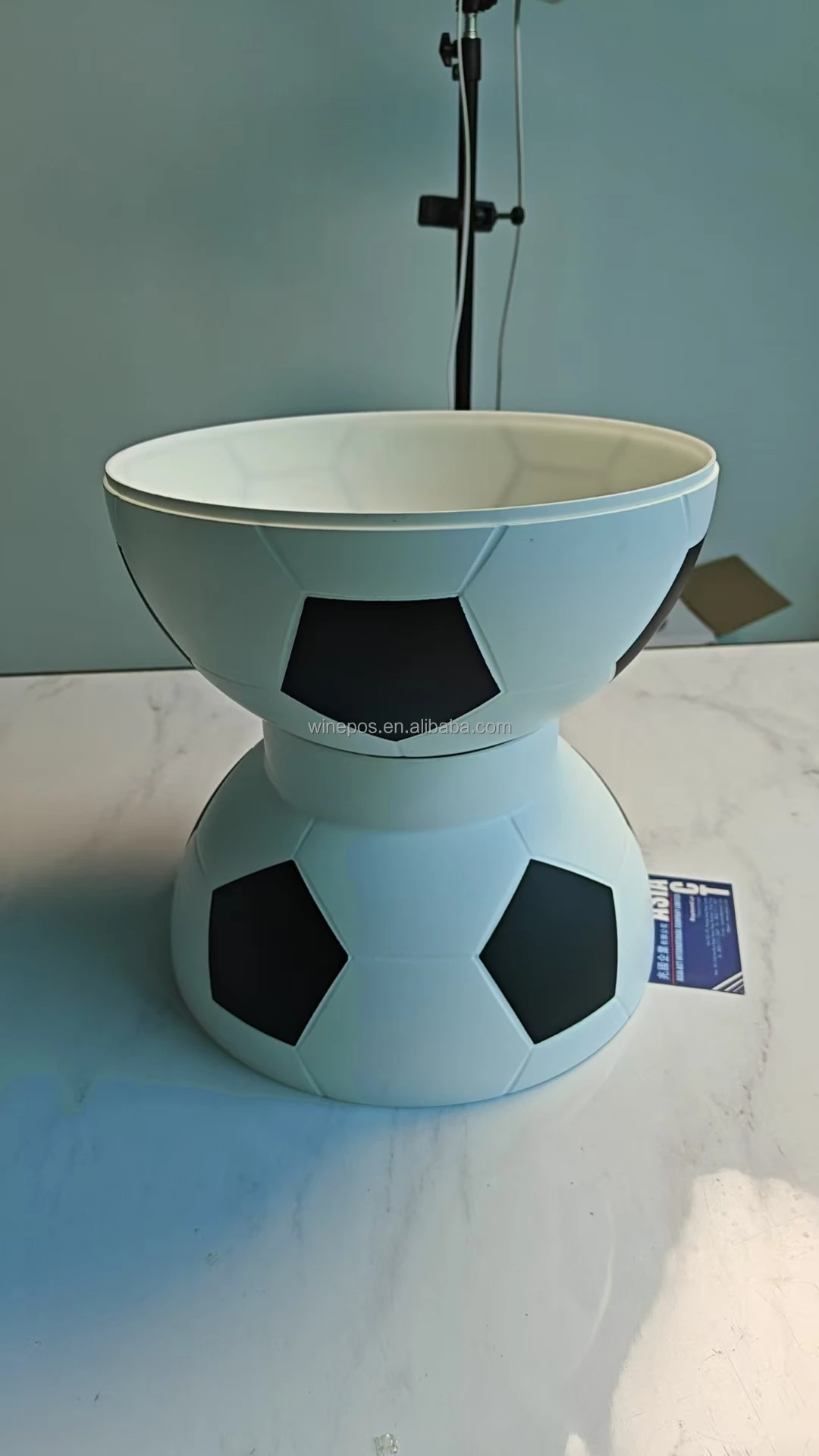 Eco-friendly Plastic Ice Bucket - Perfect for Football Fans