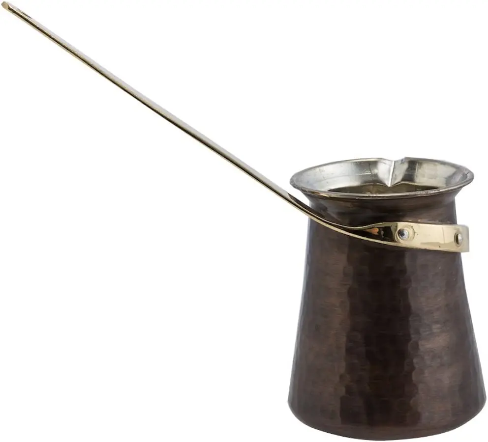 Gorgeous 22 Oz Antiqued Copper 2mm Thick Hammered Coffee Pot Ibrik ...