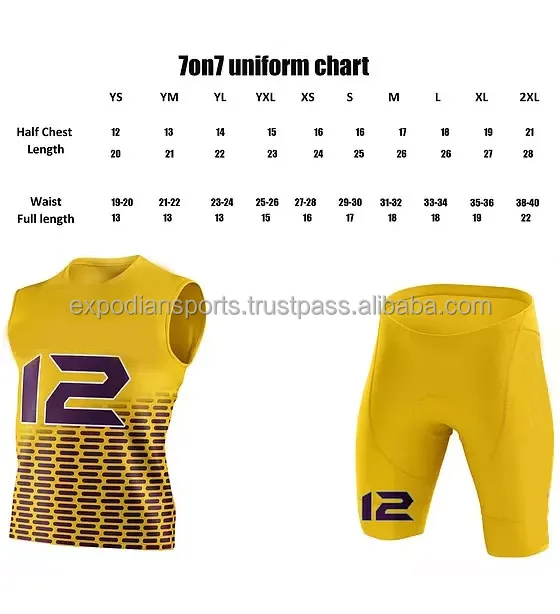 Custom 7v7 Football Uniforms - Quick Dry & Breathable