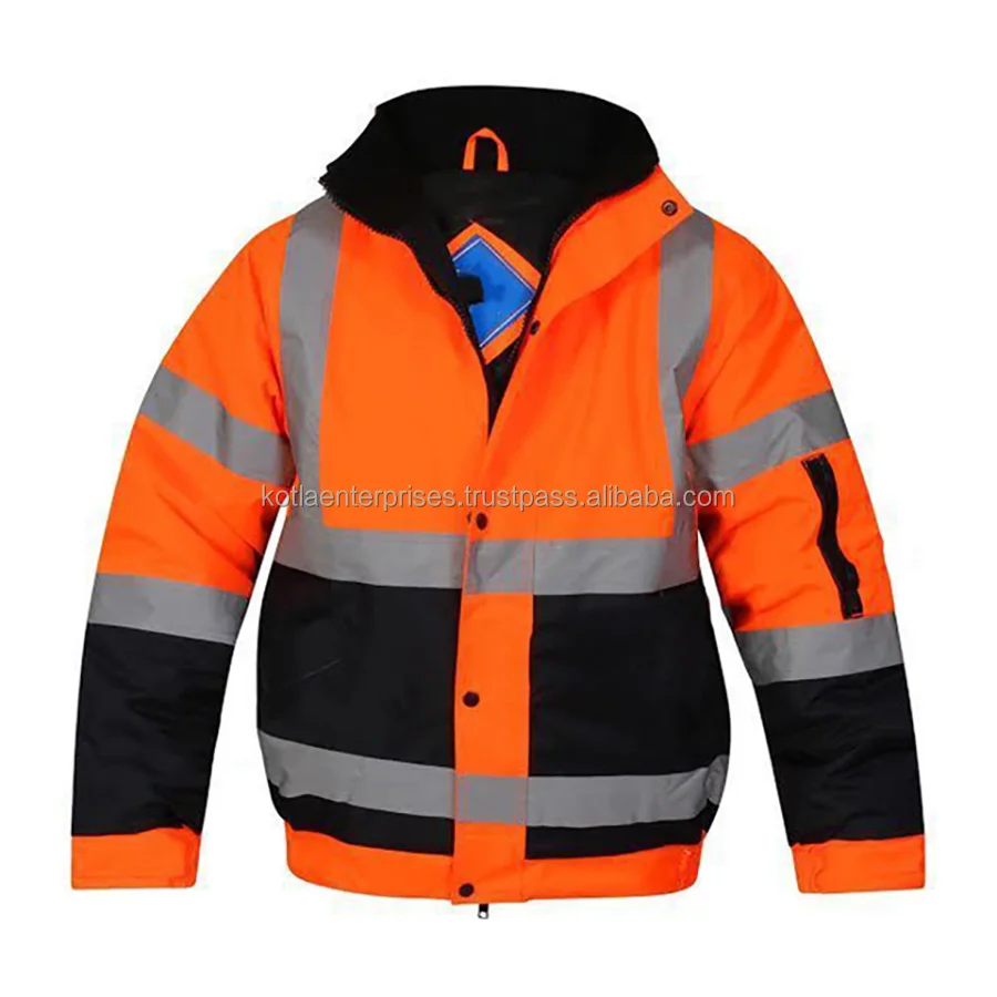 100%cotton Industrial Heavy Duty Safety Working Jacket - Buy High ...