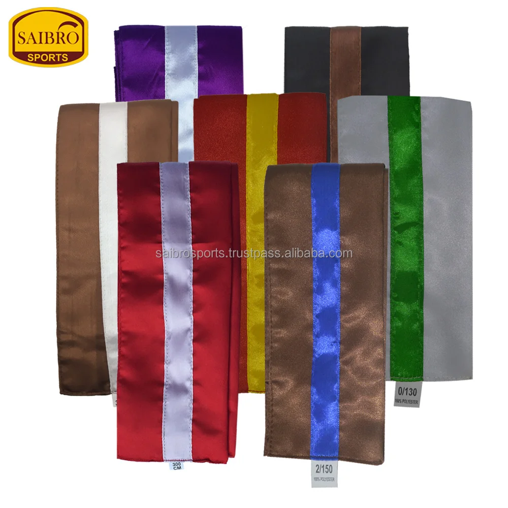 Custom Kung Fu Sashes - Satin Silk Martial Arts Belts