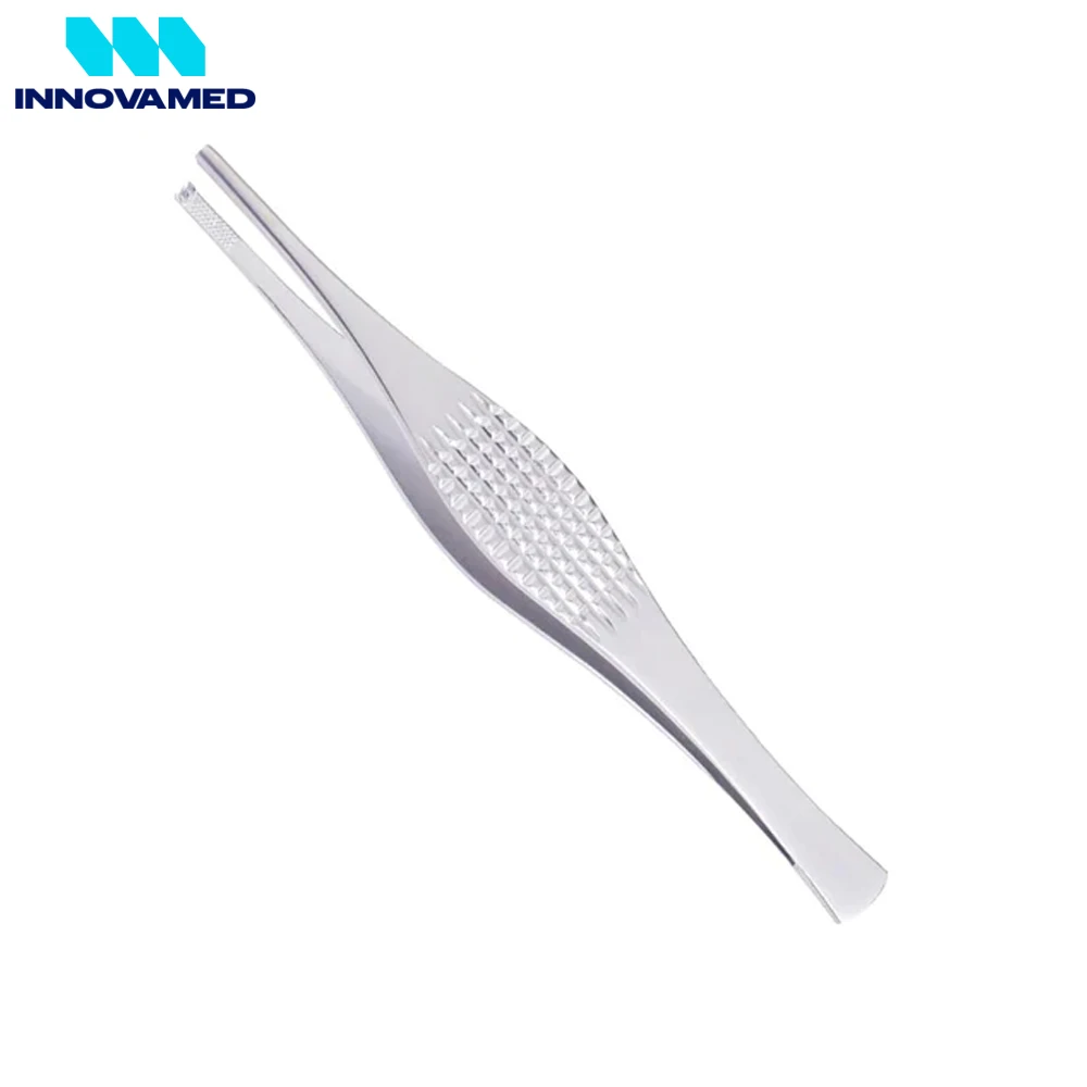 Stainless Steel Tissue Forceps Straight Curved Surgical Forceps 8 cm ...