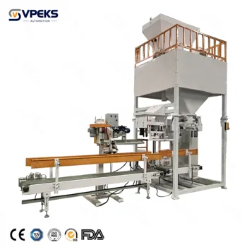 Vpeks 25kg 50kg Automatic Double Screw Feeder Auto Weighing Packing Sewing Machine For Powder ...