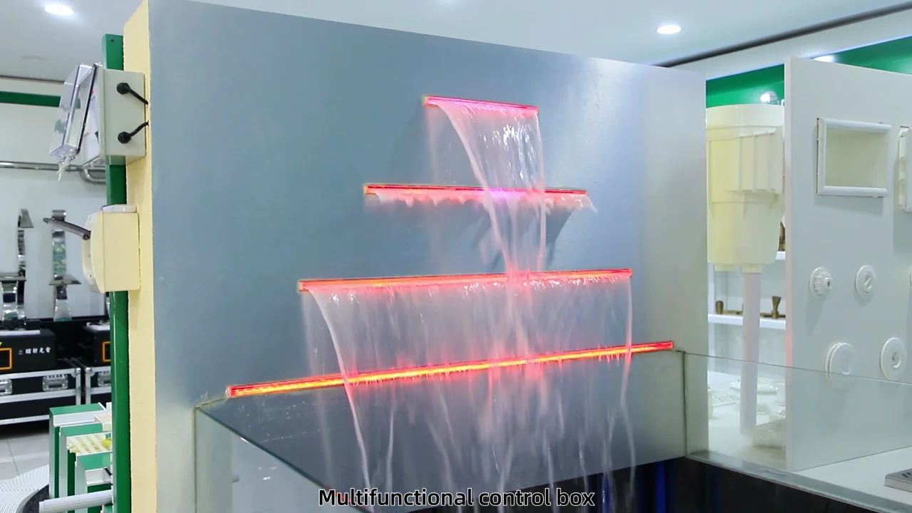 Water Sheer Descent Waterfall Cascade Piscine Acrylic Swimming Pool ...