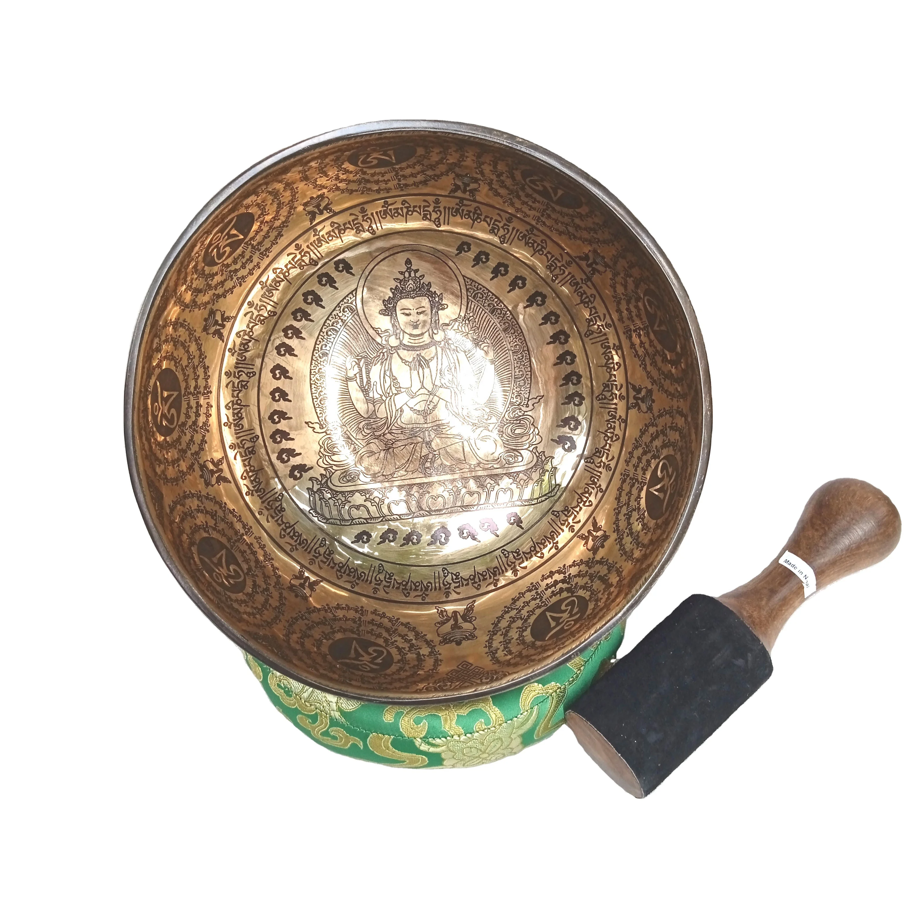 Handmade Special Art Singing Bowls In Brass Metal Craft Nepal Made For ...