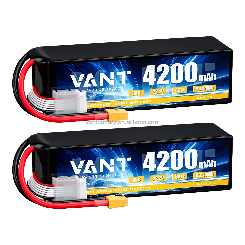 VANT FPV Battery Drone Battery 6S 22.2V 4200mah 50C RC Lipo Battery ...