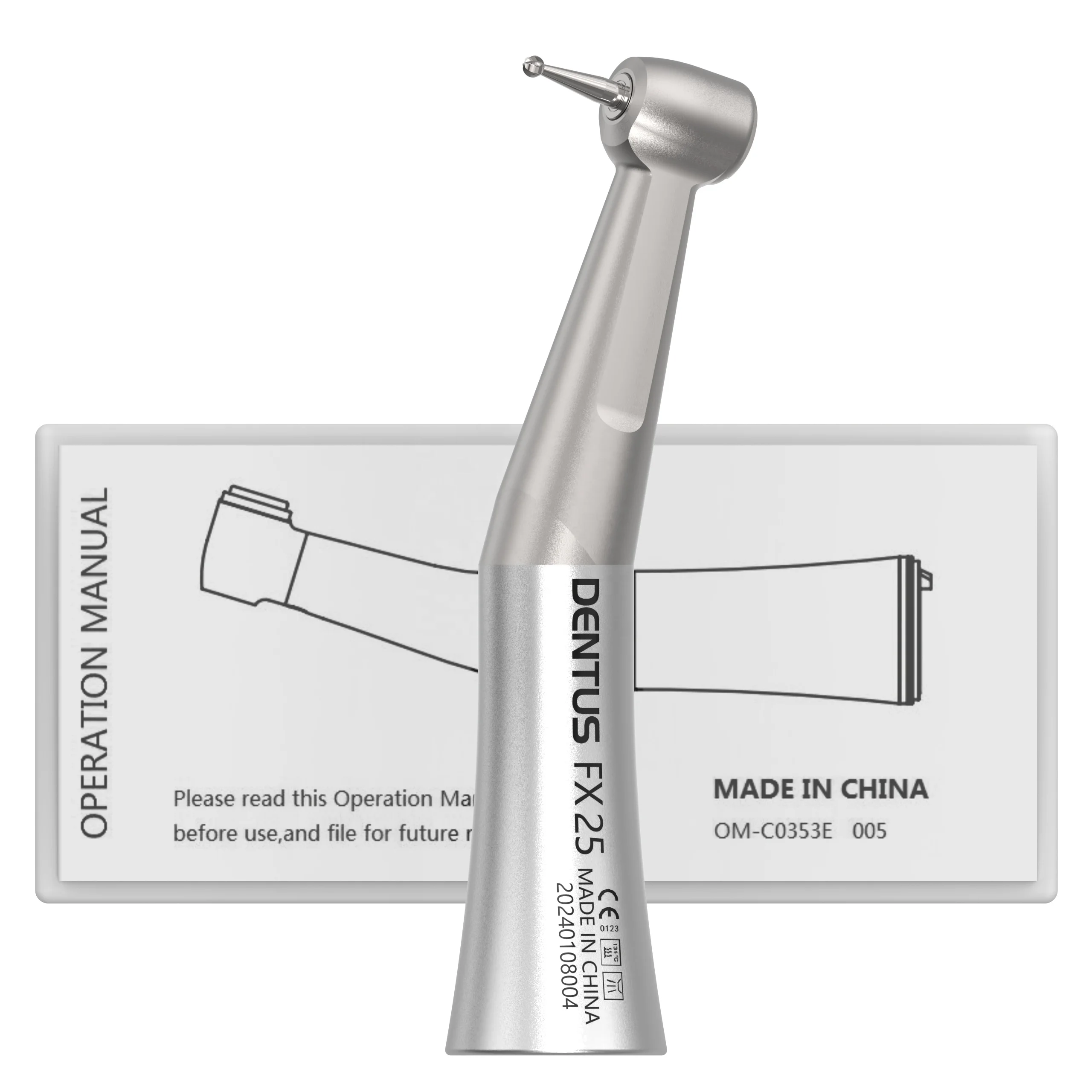 China Dental Fx25 1:1 Contra Angle Low Speed Handpiece External Water Spray Dental Low Speed ...