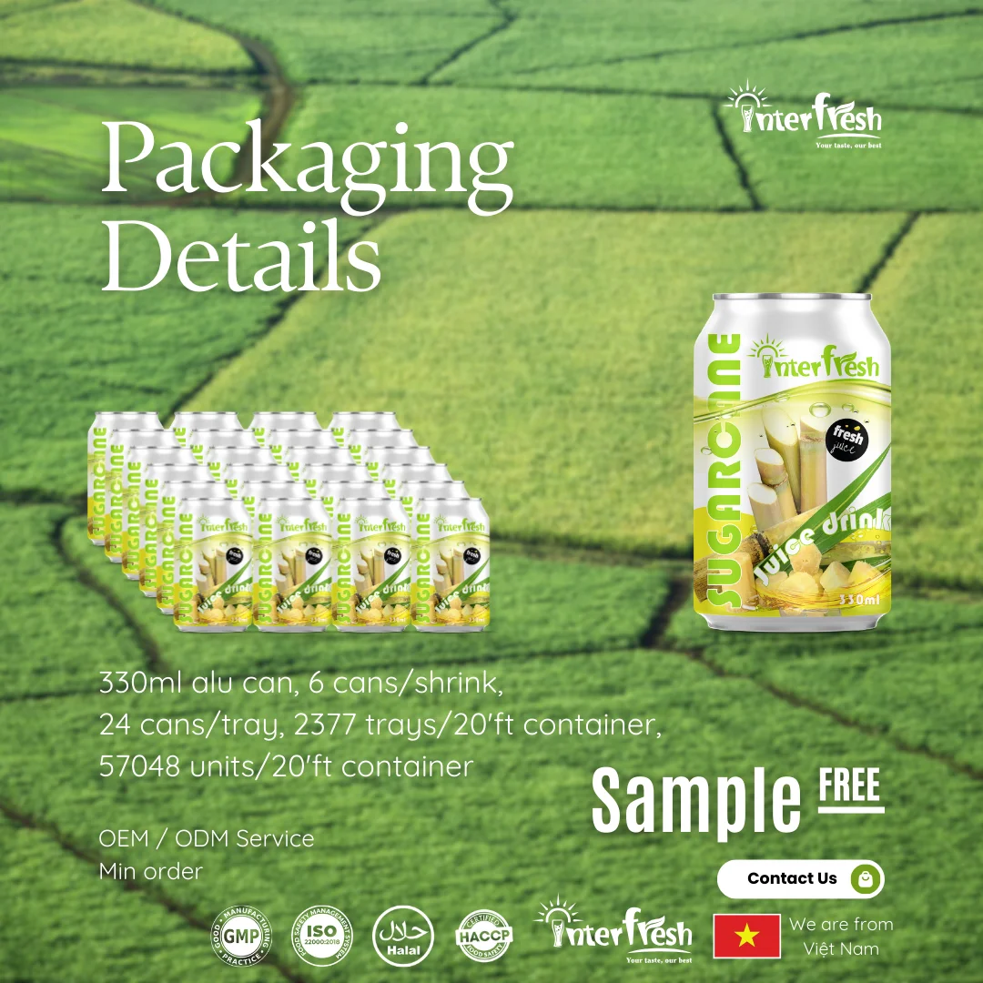 Interfresh Natural Sugarcane Drink - Free Samples, OEM ODM Available