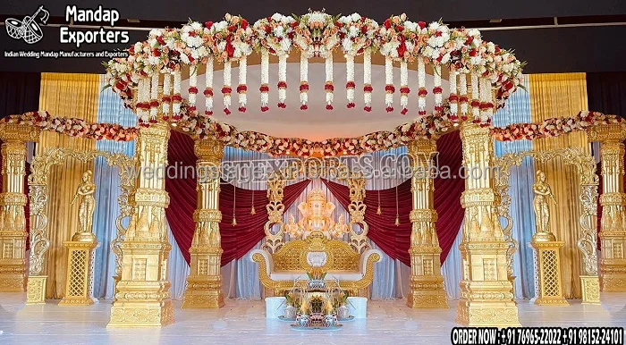 South Indian Wedding Decoration Vinayaka Mandapam