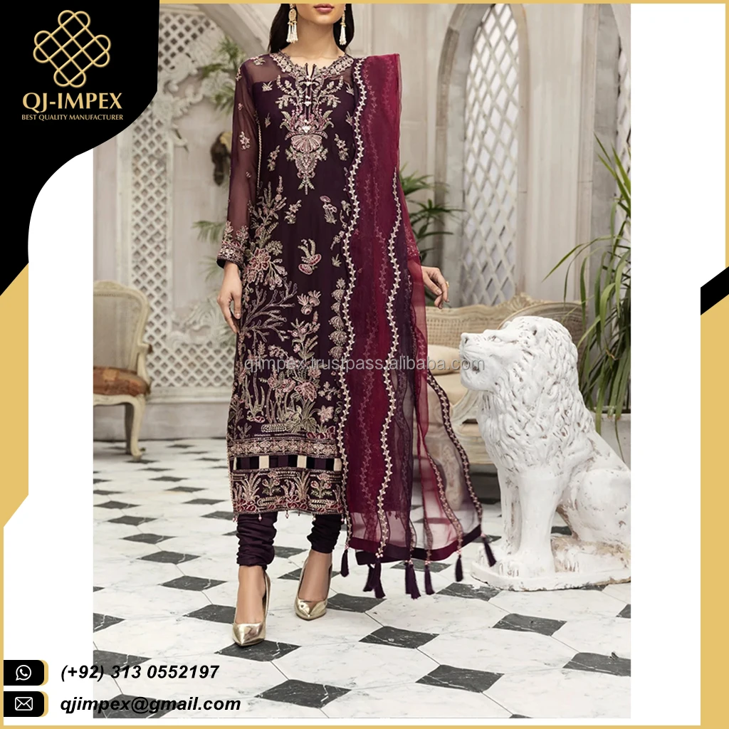 Pakistani Party Wear Wedding Dresses For Women Fancy Salwar Kameez And