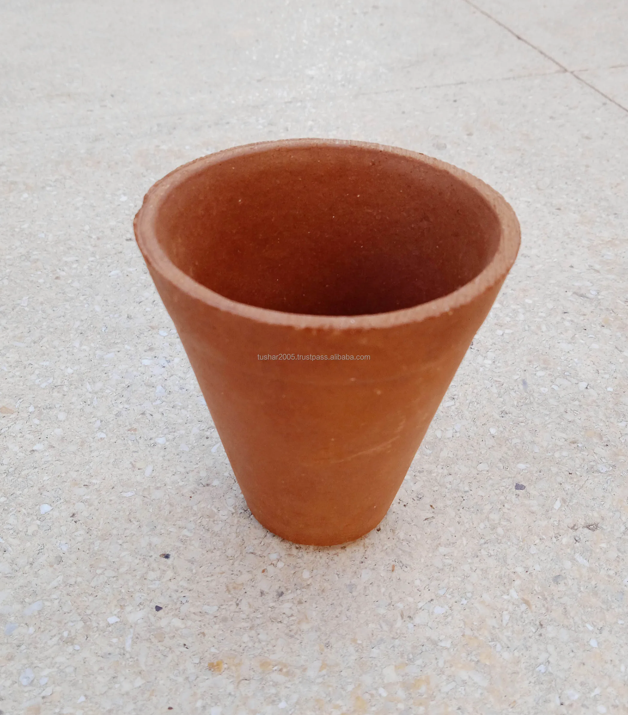 New Pattern Handmade Clay Terracotta Conical Eco Friendly Tea Cups For ...
