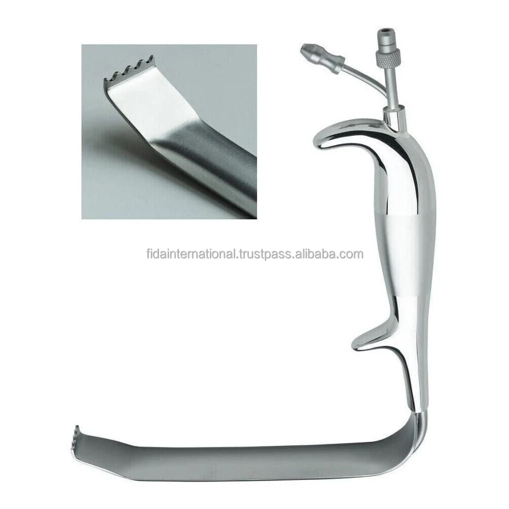 Steel Manual Fiber Optic Tebbutt's Breast Retractor 25mm X 15cm Light ...