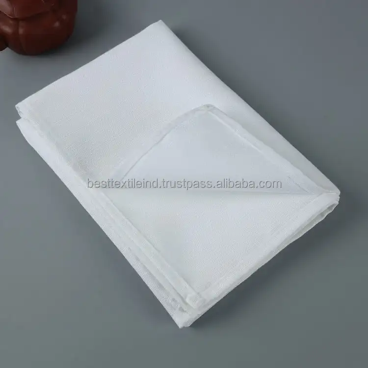White Blank Sublimation Kitchen Tea Towel Cotton Polyester Towel Set ...