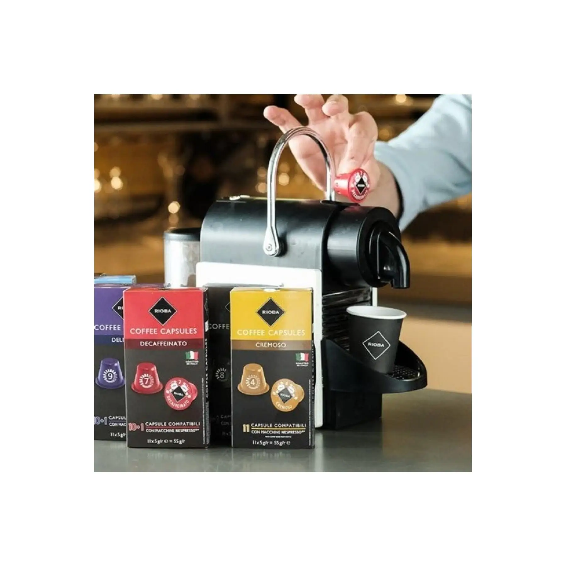 Capsule Coffee Decaffeinato Rich Aroma And Creamy Taste 11 ...