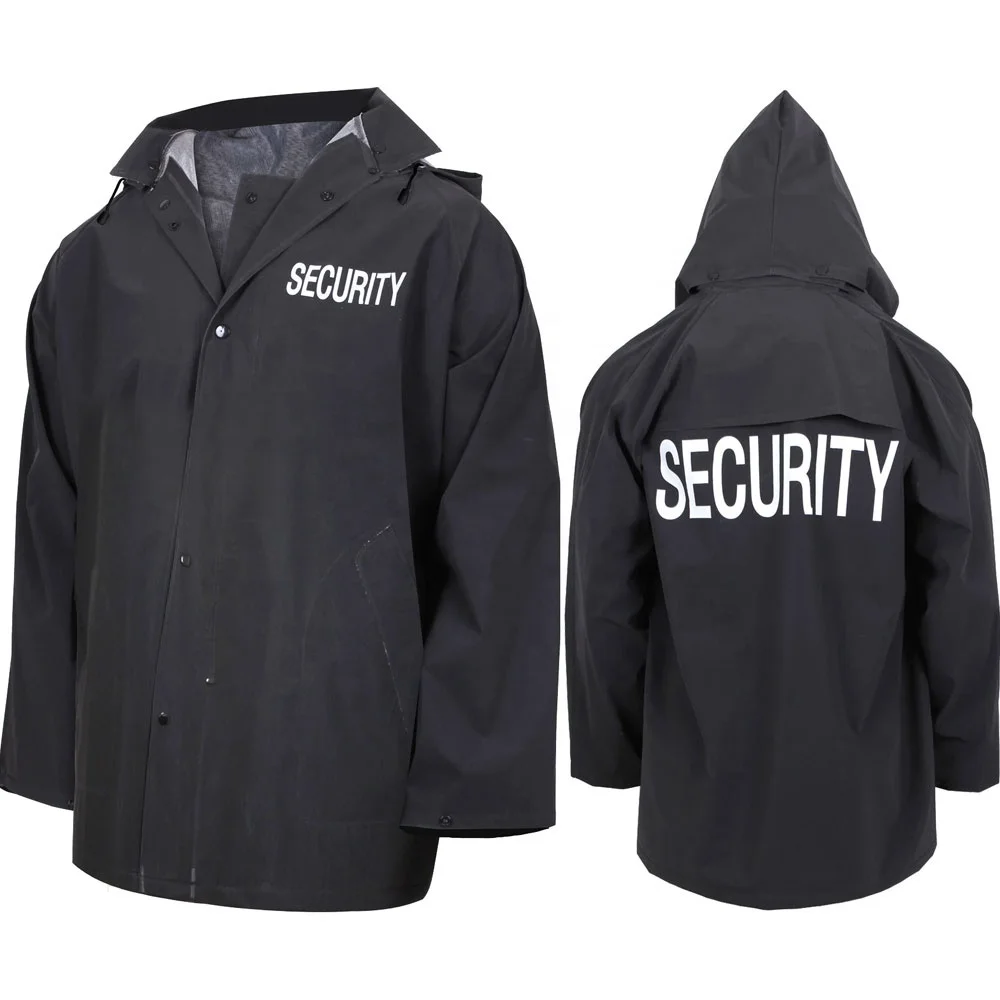 Wholesale Reflective Logo Security Guard Charger Jacket 100% Polyester ...