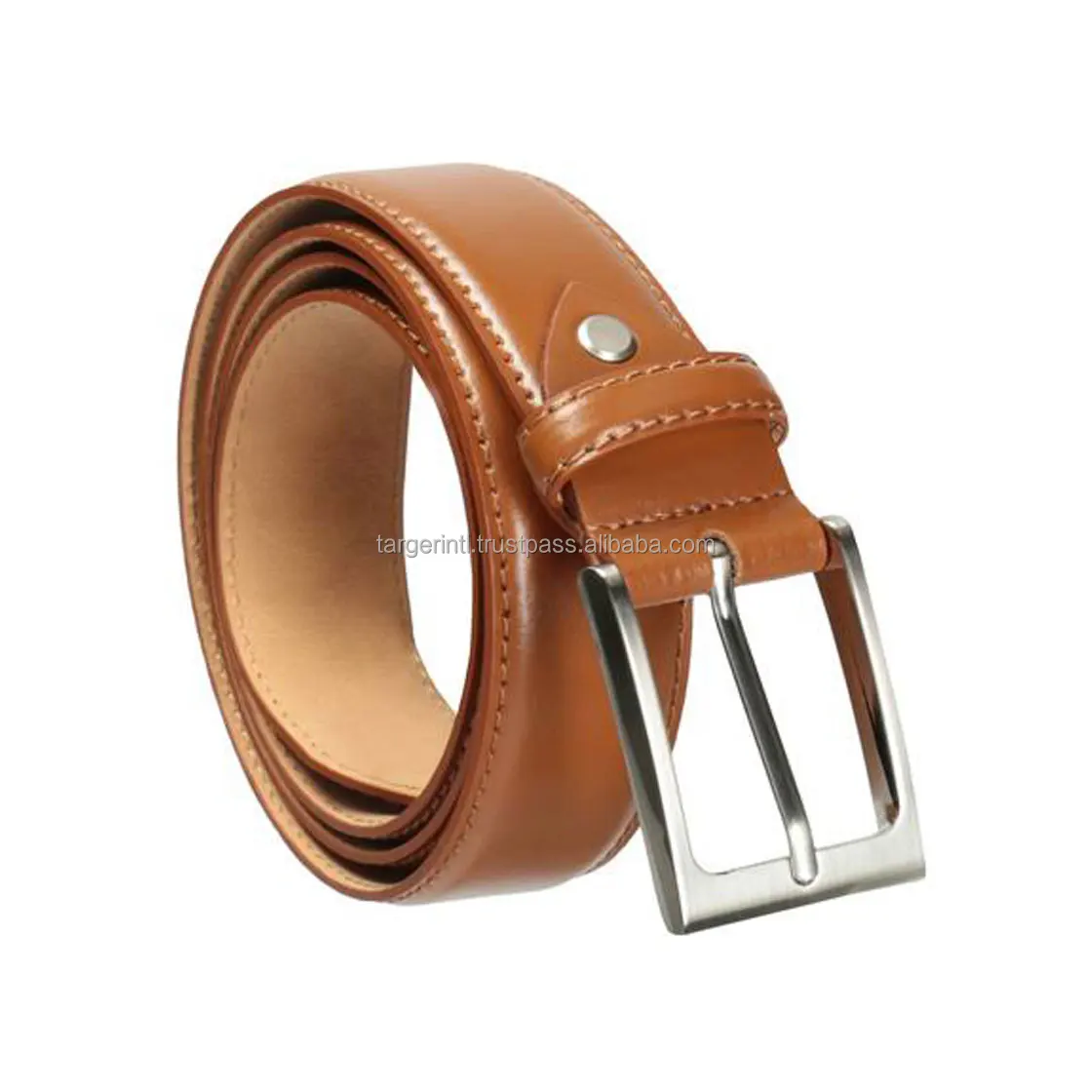 Latest Design Reversible Clip Double Color Genuine Leather Belt Brown ...