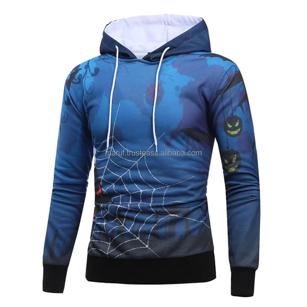 Custom Oversized Men's Pullover Hoodies Winter Street Style Sublimation ...