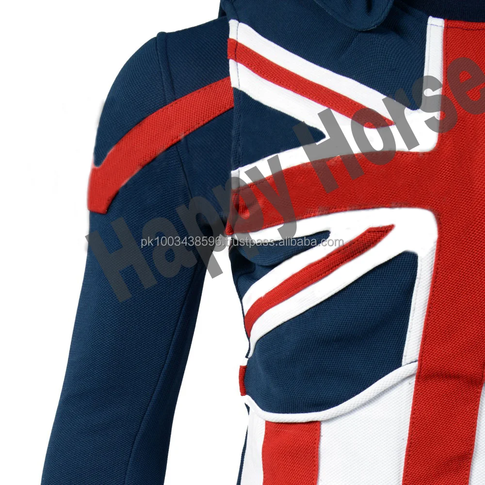 Captain Britain Costume - High Quality Textured Stretch Fabric
