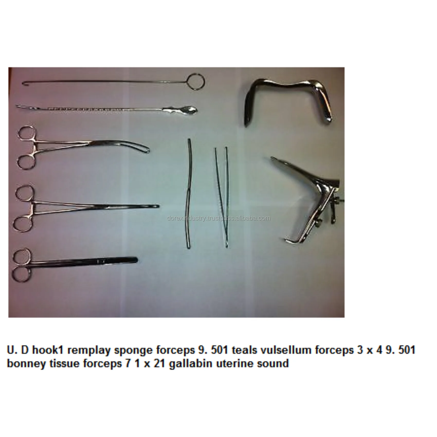 Set Instrumen Bedah Ginekologi Kualitas Terbaik Instrumen Baja Tahan ...