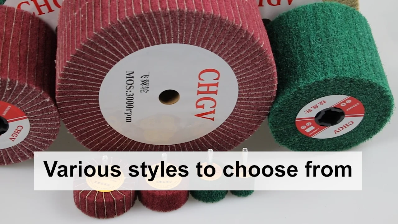 Nylon Fiber Flap Polishing Wheel Disc 6inch / 8inch 320 Grit Abrasive ...