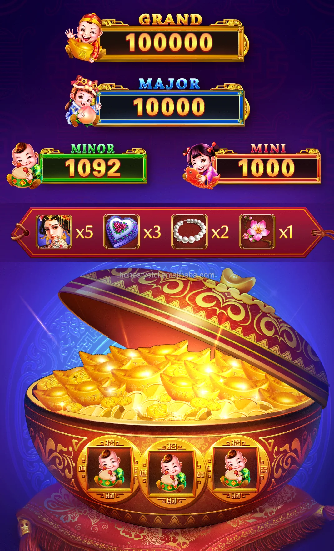 English-Language Fortune 100 Touch Single Screen Coin-Operated Game ...