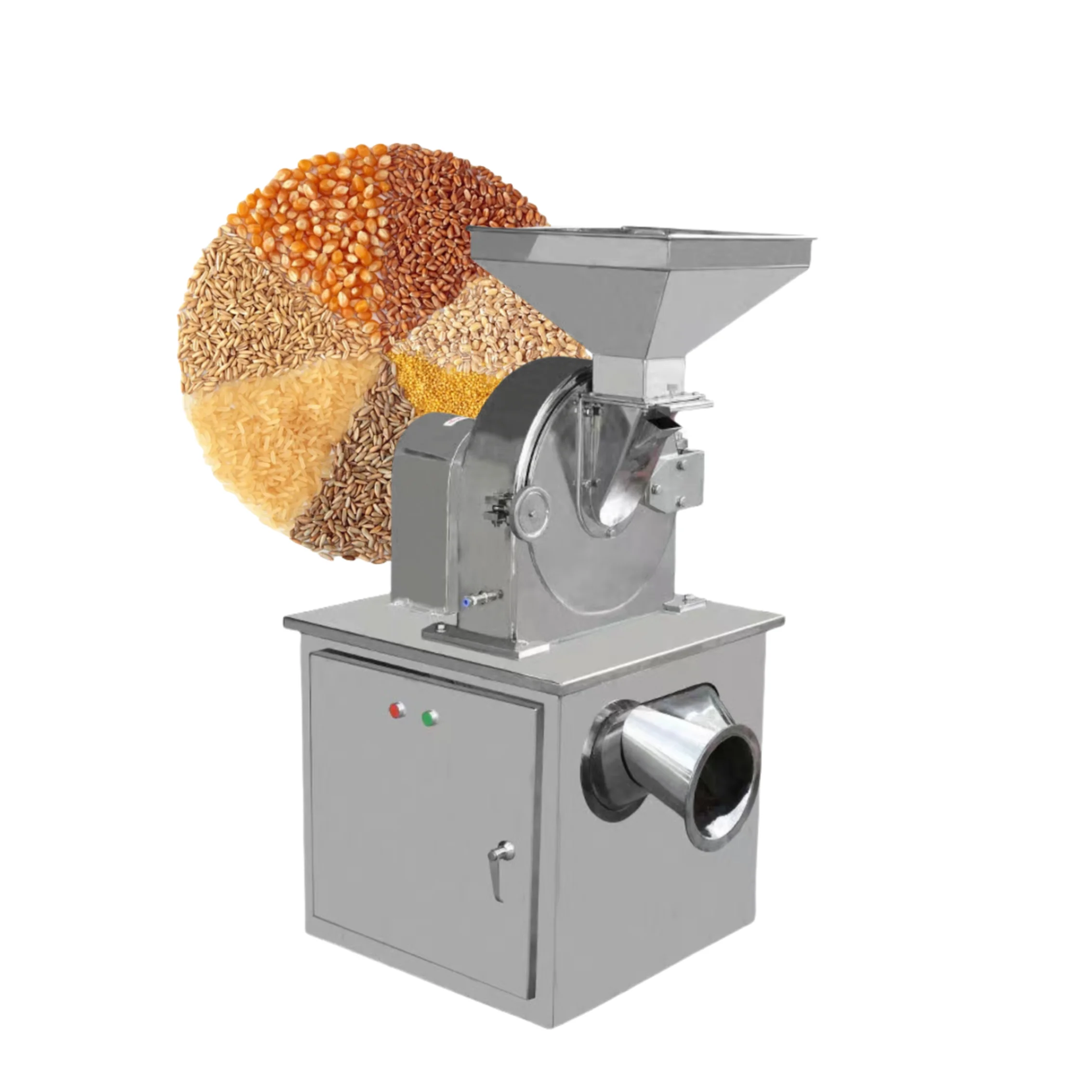 Grains Spice Tea Pulverizer Machine For Potato Cassava Herbal Powder ...