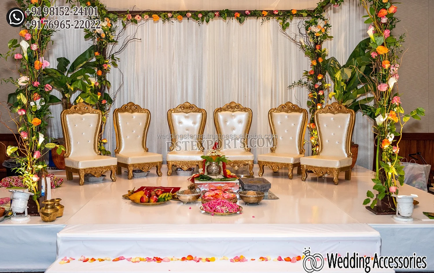 Stunning Mandap Chairs - Durable Teak Wood Designs