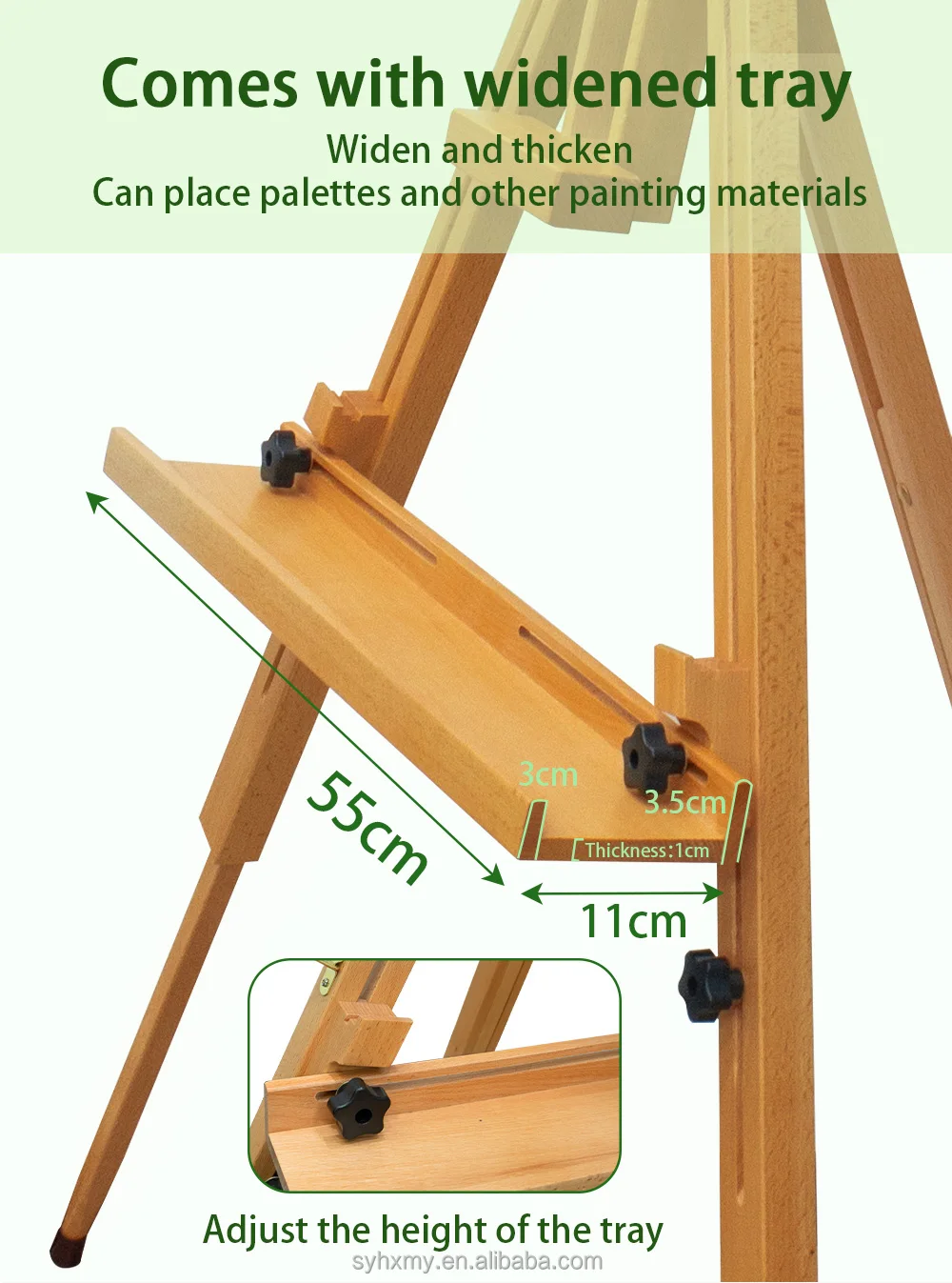 Beech Wood Large Triangular Easels Adjustable Height up to 180CM ...