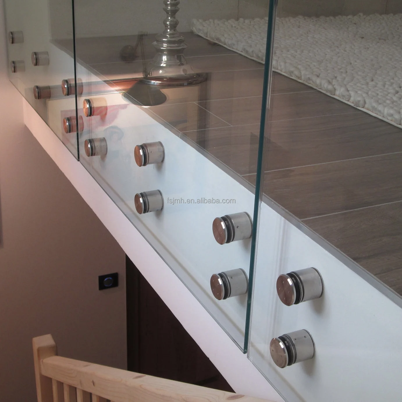 Modern Frameless Glass Railings Design Outdoor Wooden Decking Glass ...