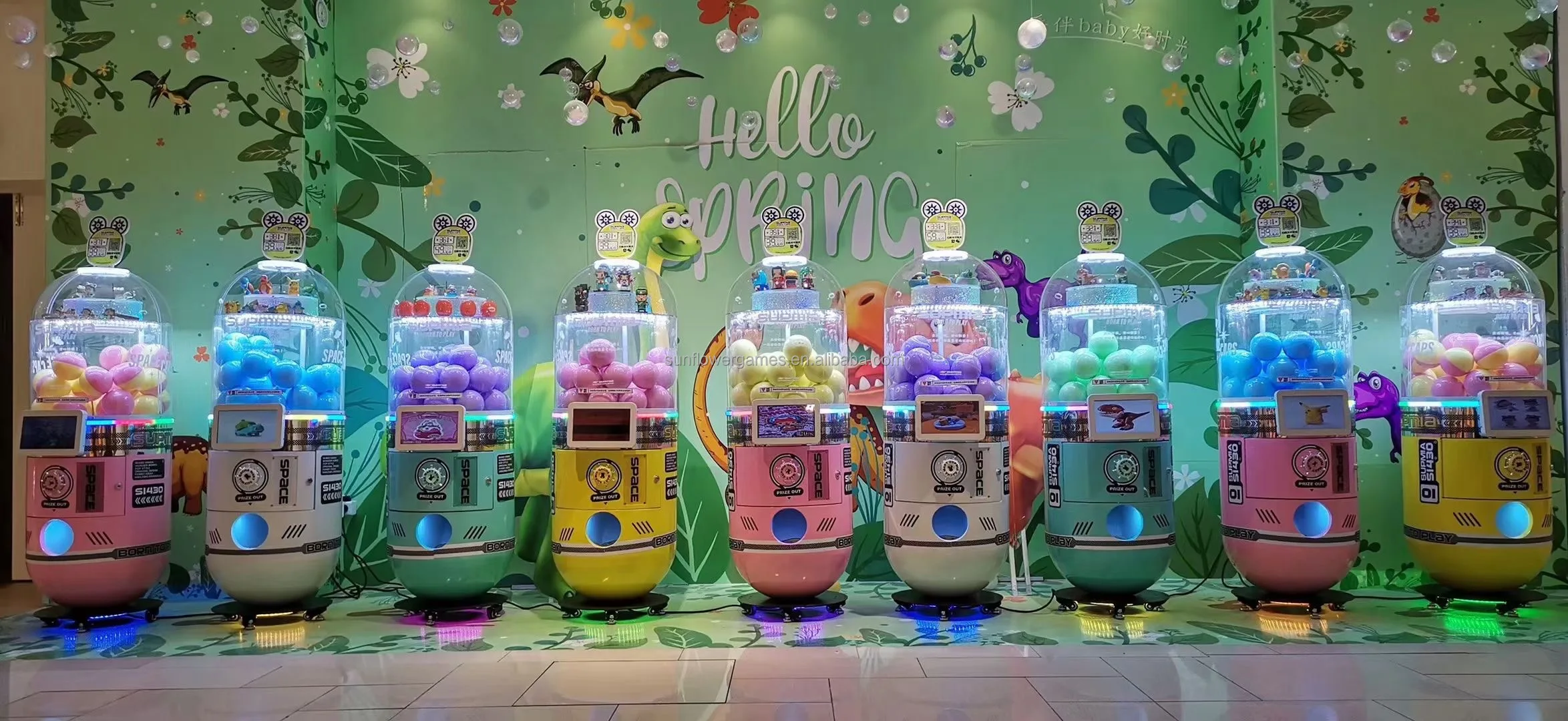 Colorful Japanese Capsule Gacha Gashapon Gift Vending Game Machine ...