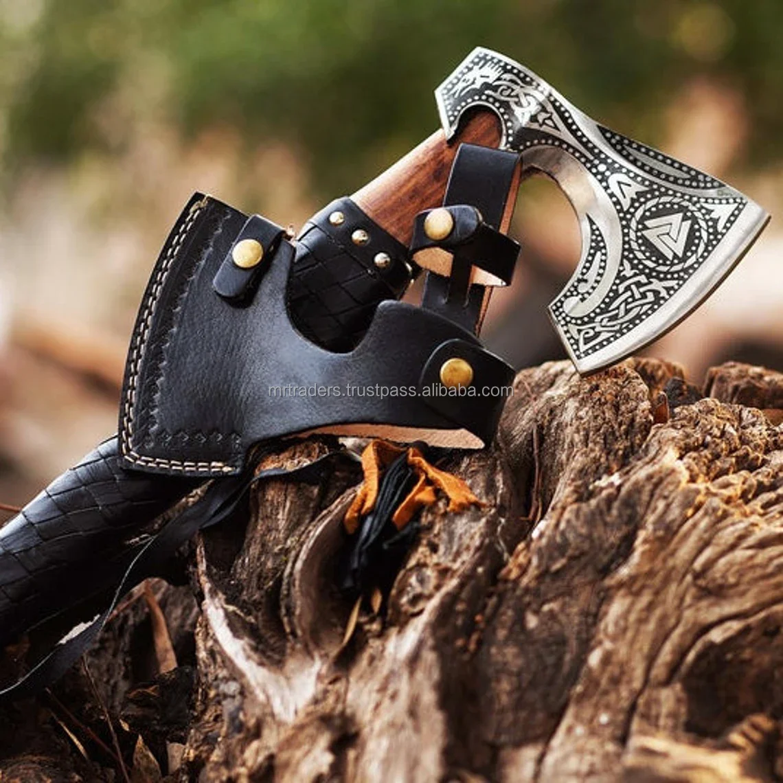 Viking Forged Axe Ragnar Viking Axe Personalized Hatchet Viking Hatchet Bearded Axe With Leather ...