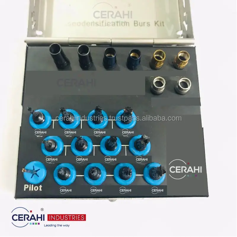 Dental Osseodensification Bur Kit With Stoppers 21 Pcs Ce Pk 3 Years ...