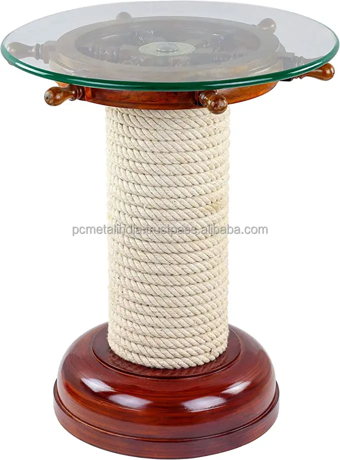 Amazing Ships Wheel Pub Table/ship's Wheel bar Height Table Solid Wood ...