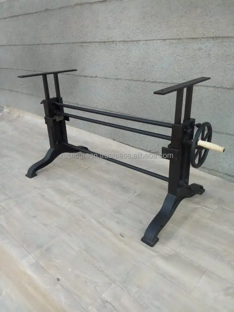 Industrial Cast Iron Crank Cafe Table Legs - Buy Metal Table Legs,Cast ...