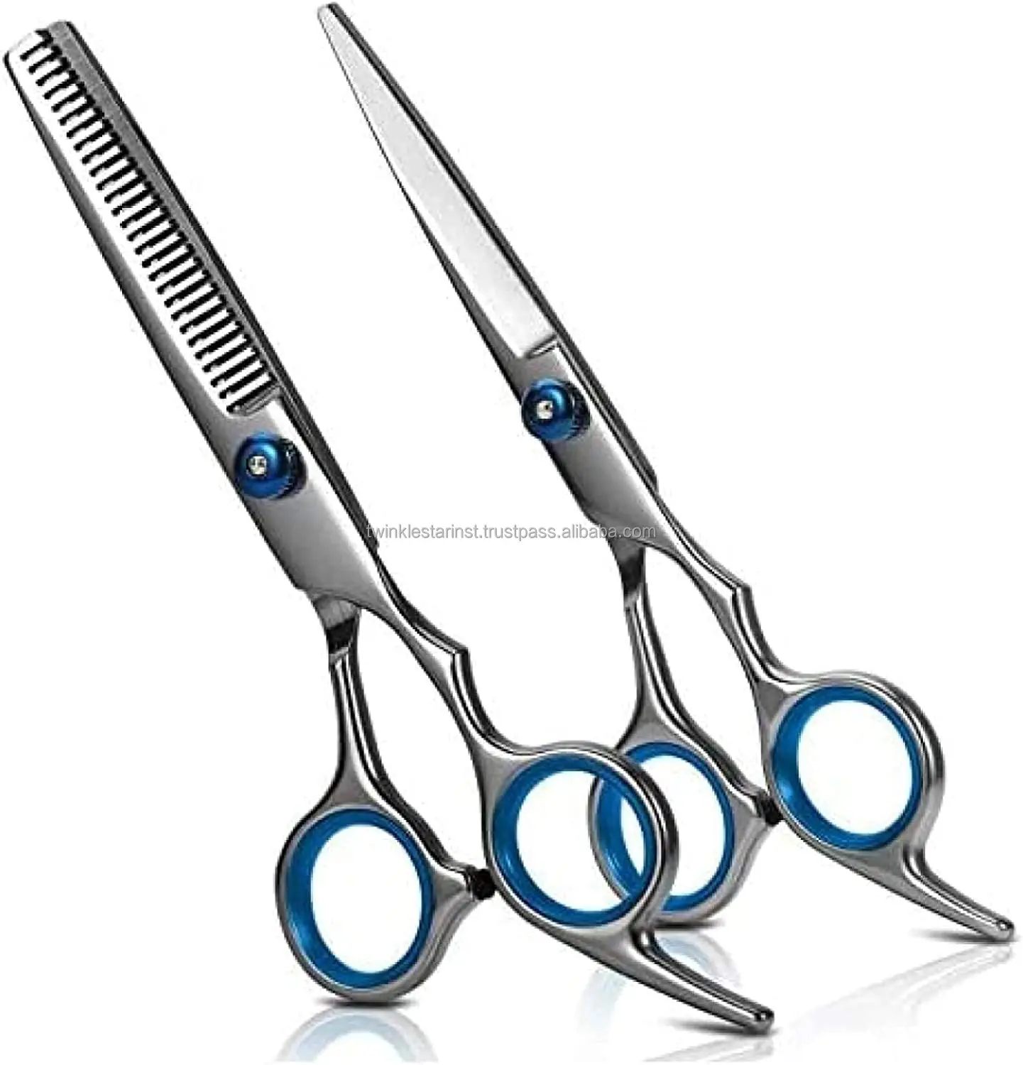 Stainless Steel Hair Scissors Professional Barber 8.0 Inch Hairdressing ...