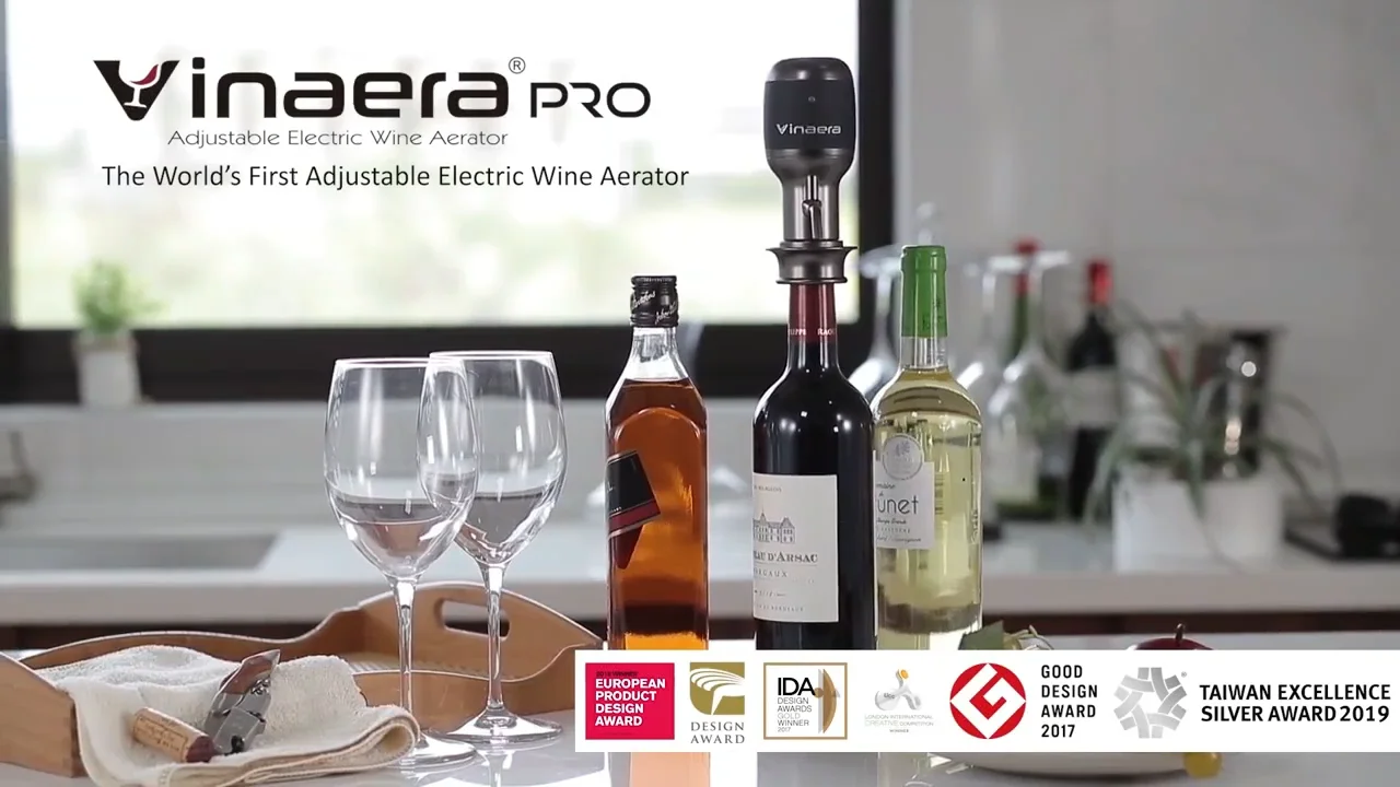 Amazon Hot Selling Adjustable Electric Aerator One-touch Automatic Wine ...