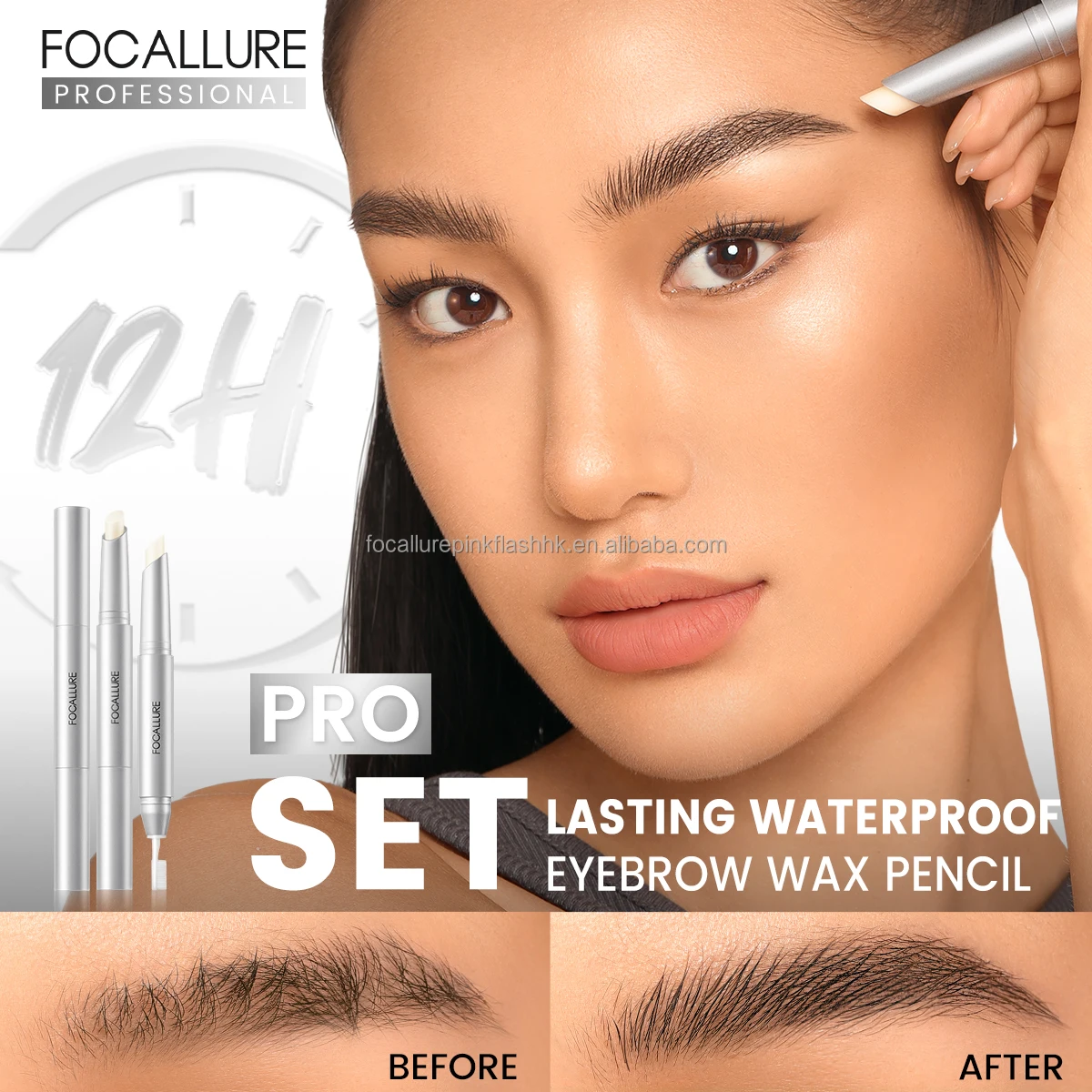 FOCALLURE Waterproof Eyebrow Gel - Long Lasting Brows