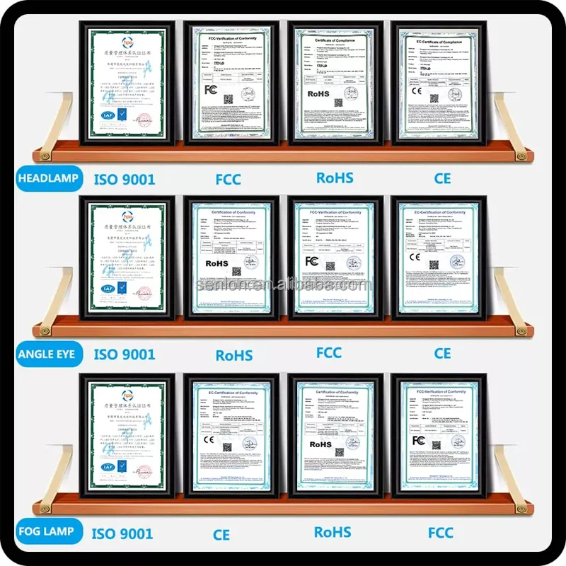 Senlo New X3 140W LED Mini Driving Fog Lights - Amber & White Projector ...