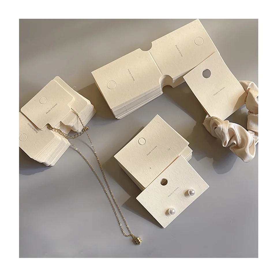 Luxury Custom Brand LOGO Debossed Card,Simple Fashion Paper Jewelry ...