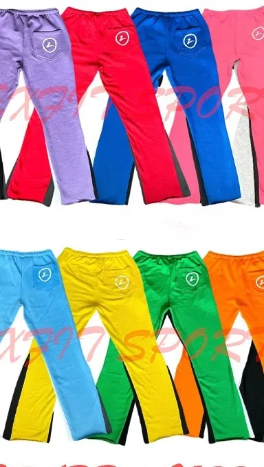 Wholesale Blank Custom Embroidery Jogger Pants Plus Size Men's Split ...