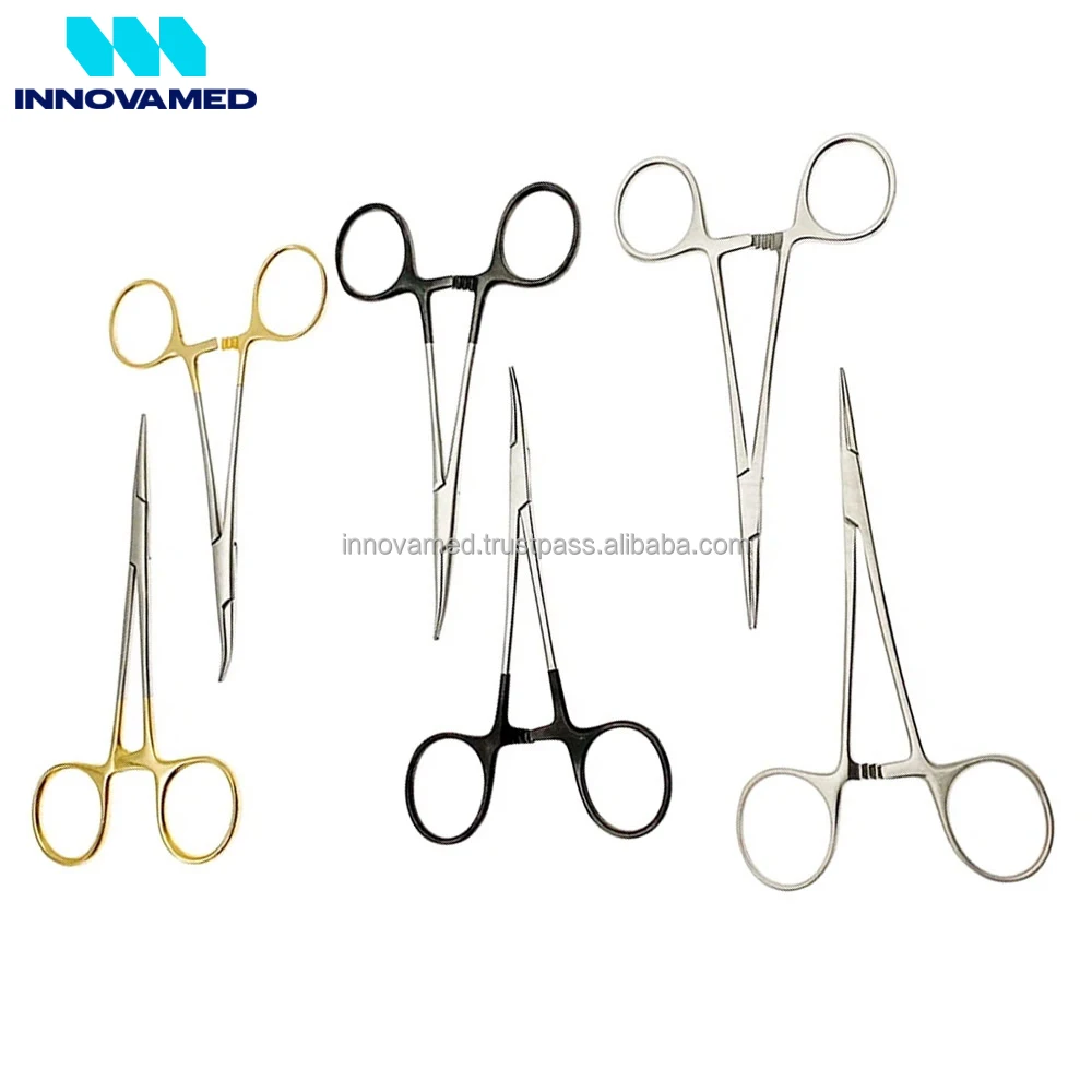 Surgical Hemostatic Kelly Clamp Forceps Artery Holding Locking Hemostat ...