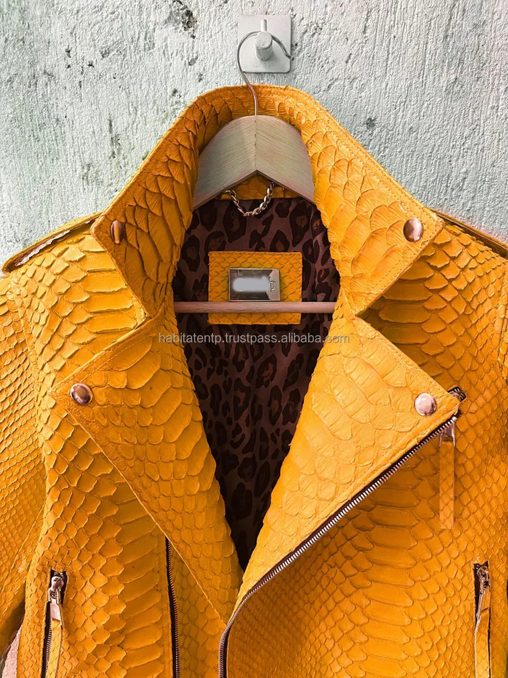 Women Snake Fashion Jacket Python Bomber Leather Jacket Exotic Snake ...